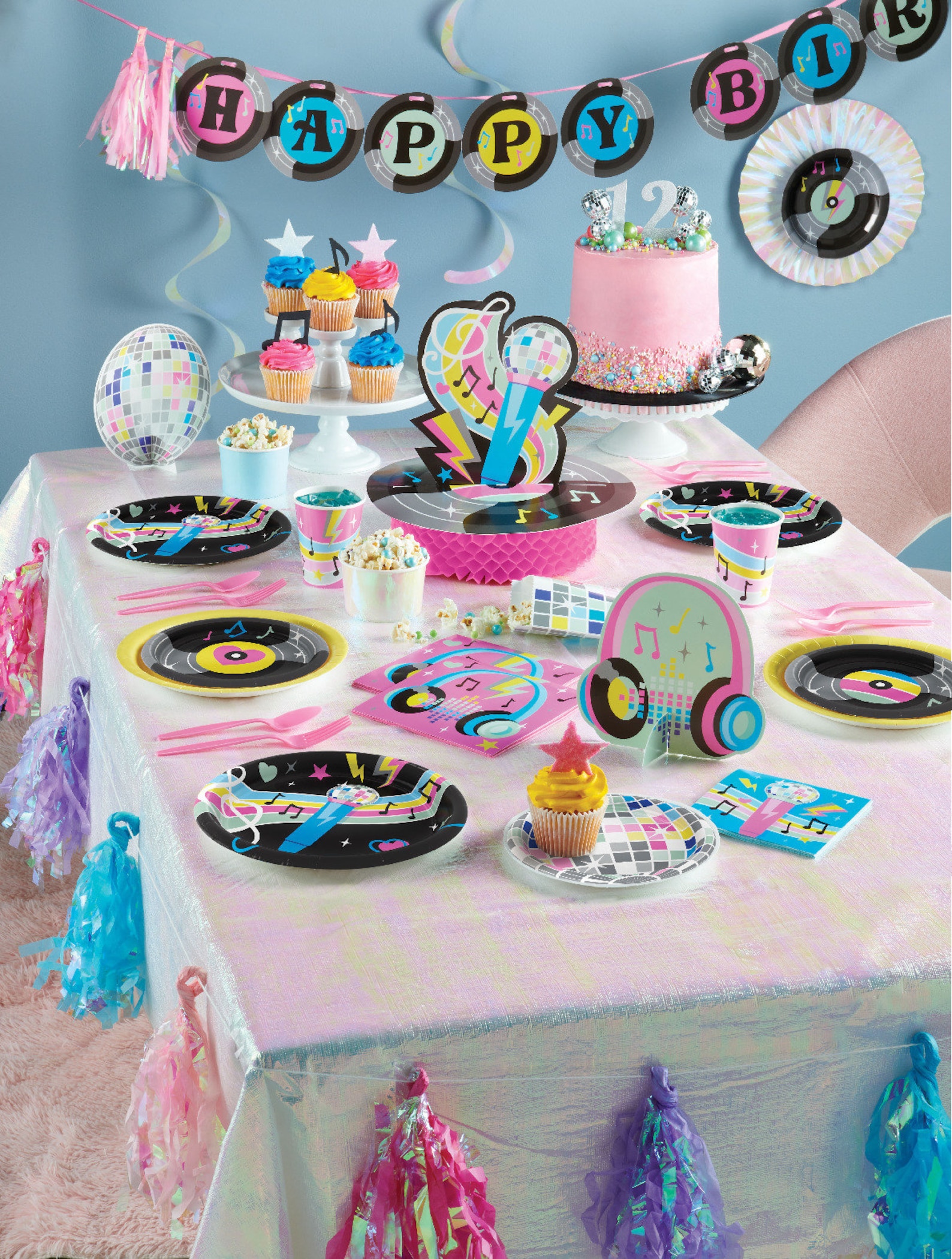Karaoke Party Centerpiece - Popstar Birthday Decorations, Music Party ...