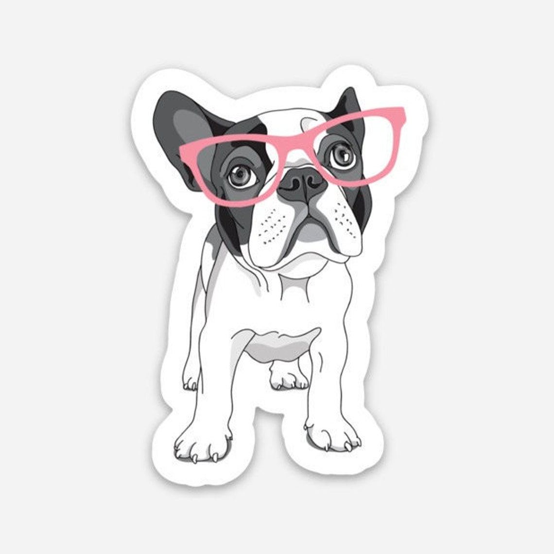 French Bulldog Sticker Frenchie Stickers Dog Sticker - Etsy