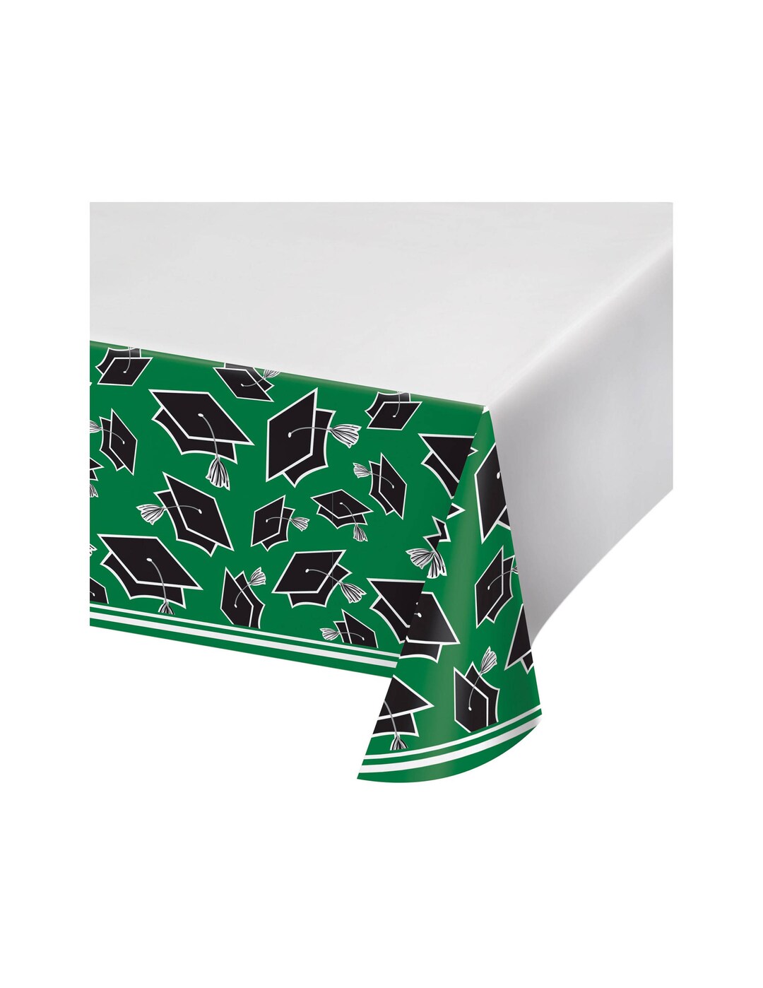 Green and Black Graduation Party Tablecloth - Graduation Party ...