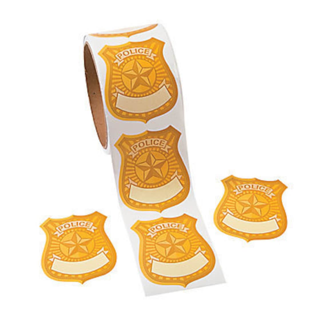 100 Police Badge Stickers Police Party Favors Invitation | Etsy