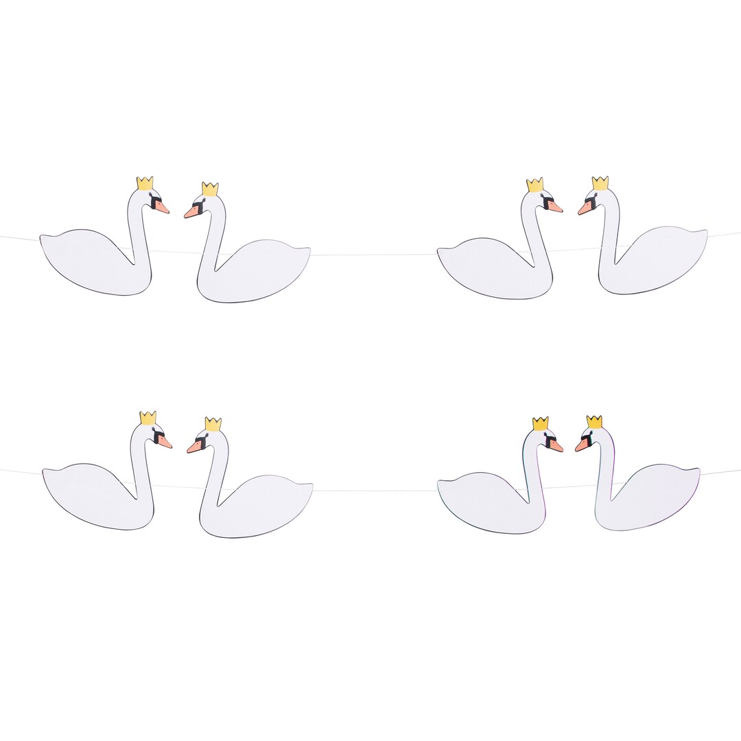 Swan Banner - Swan Garland, Swan Party Decorations, Swan Princess ...