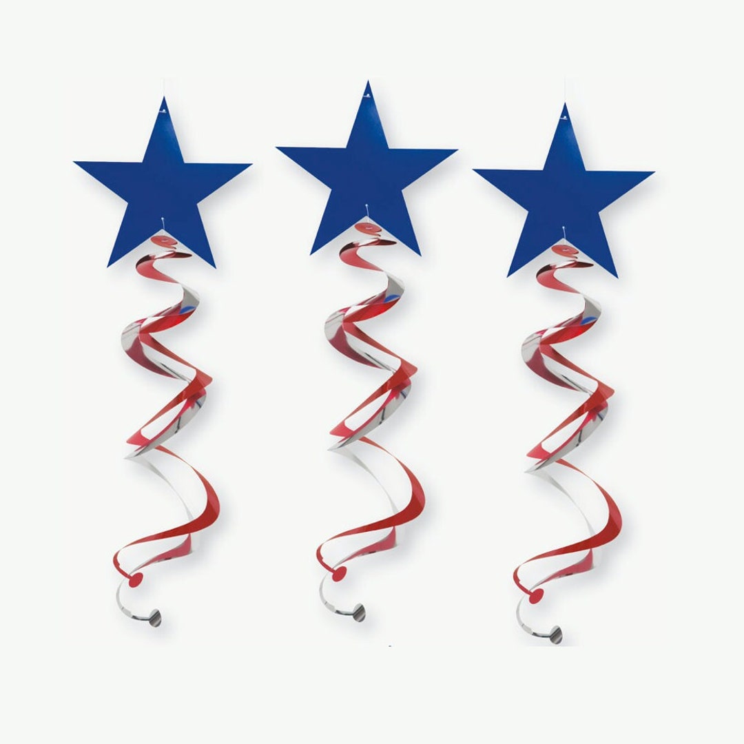Patriotic Party Danglers - Independence Day Party Decorations ...