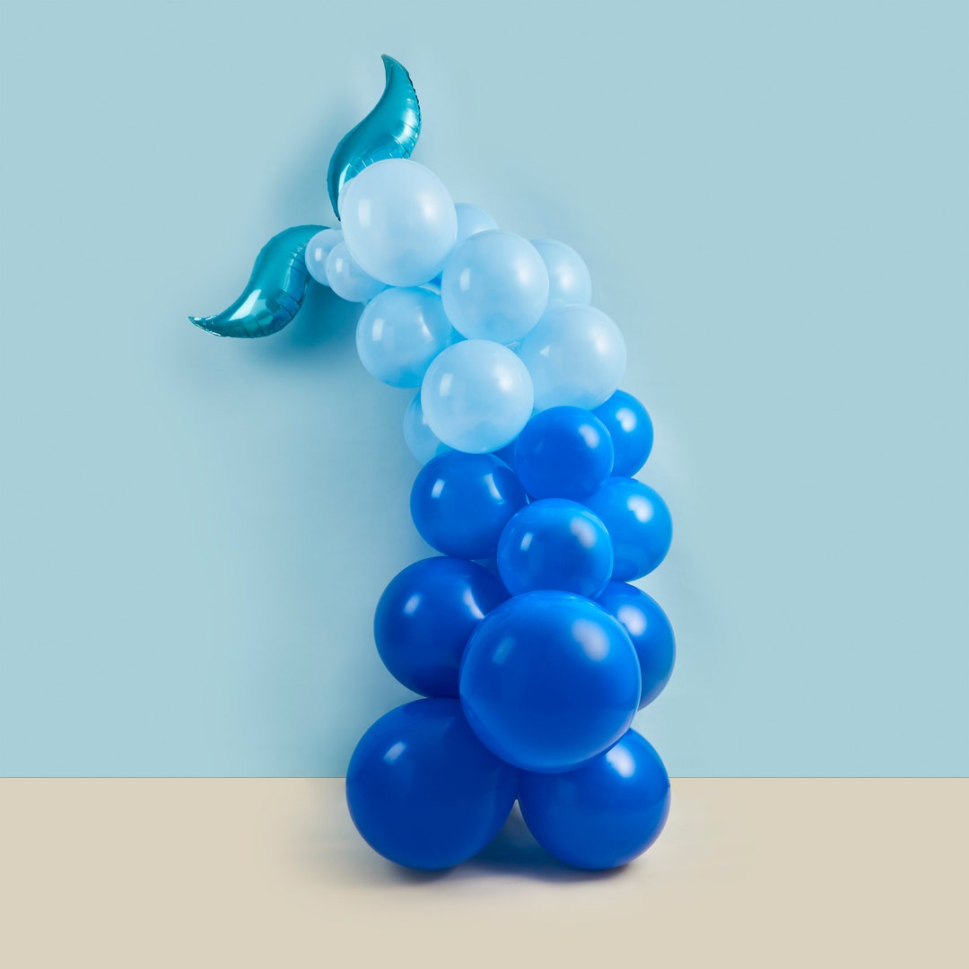 Whale Tail Balloon Arch Kit - Ocean Birthday Decorations, Mermaid Party ...