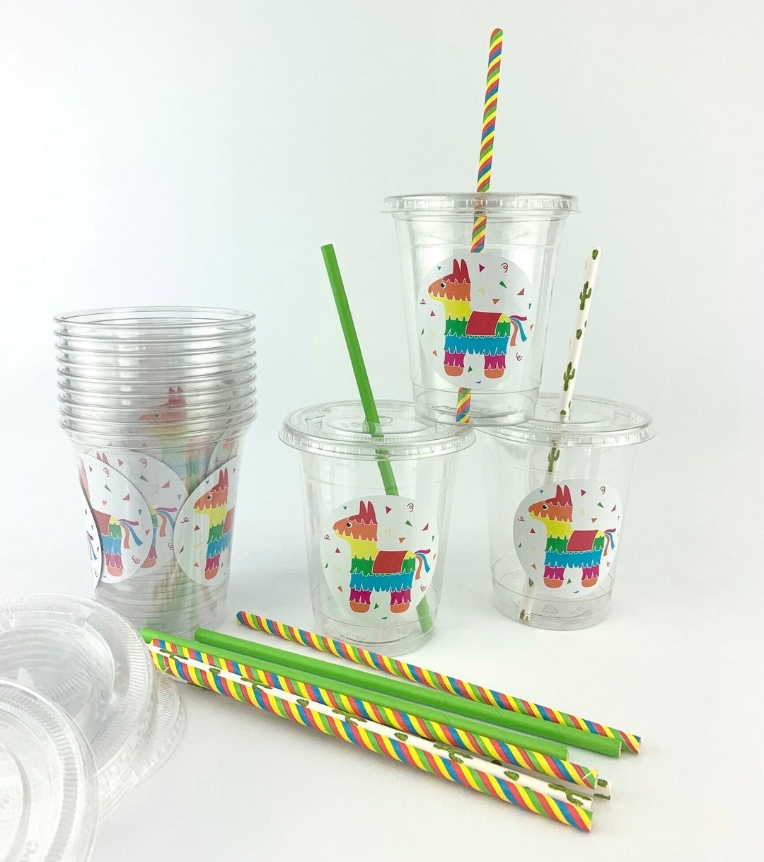 Fiesta Cups, Plastic Cups, Fiesta Decorations, Fiesta Theme Party, Taco ...