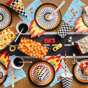 Race Track Table Runner - Race Car Birthday Decorations, Car Themed ...
