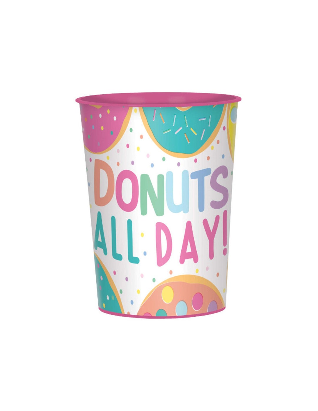 Donut Party Cup Donut Party Favors Donut Party Decorations - Etsy