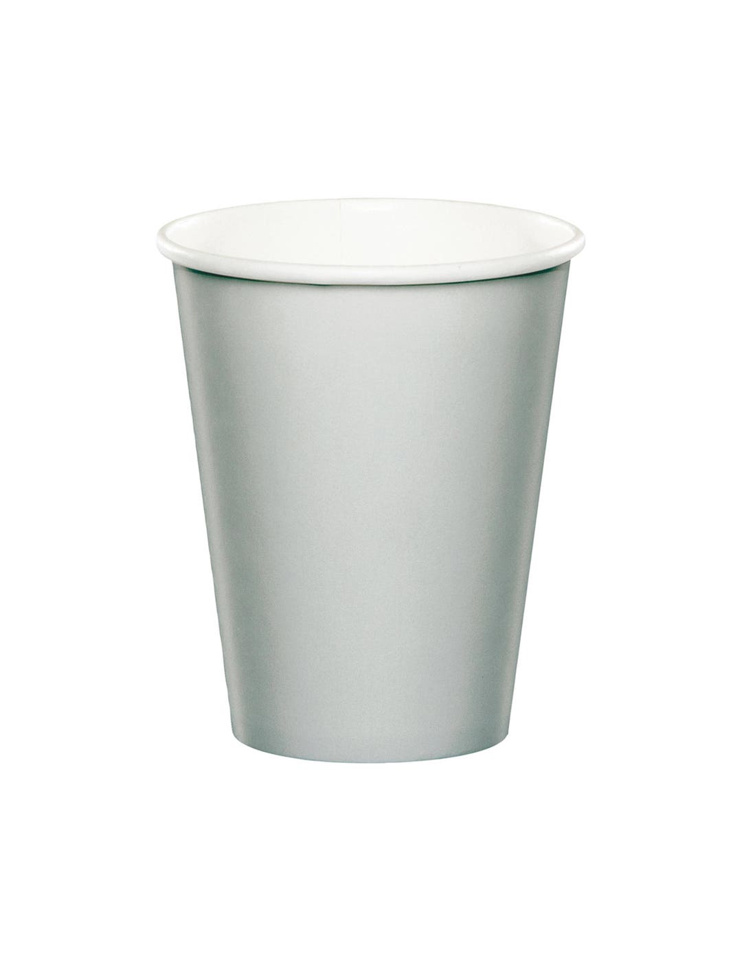 24 Silver 9oz Cups - Wedding Party Cups - Anniversary Cups - Silver ...