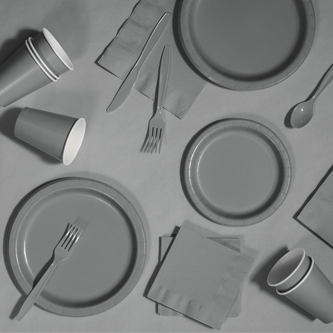Gray Napkins - Beverage Napkins, Cocktail Napkins, Party Napkins ...