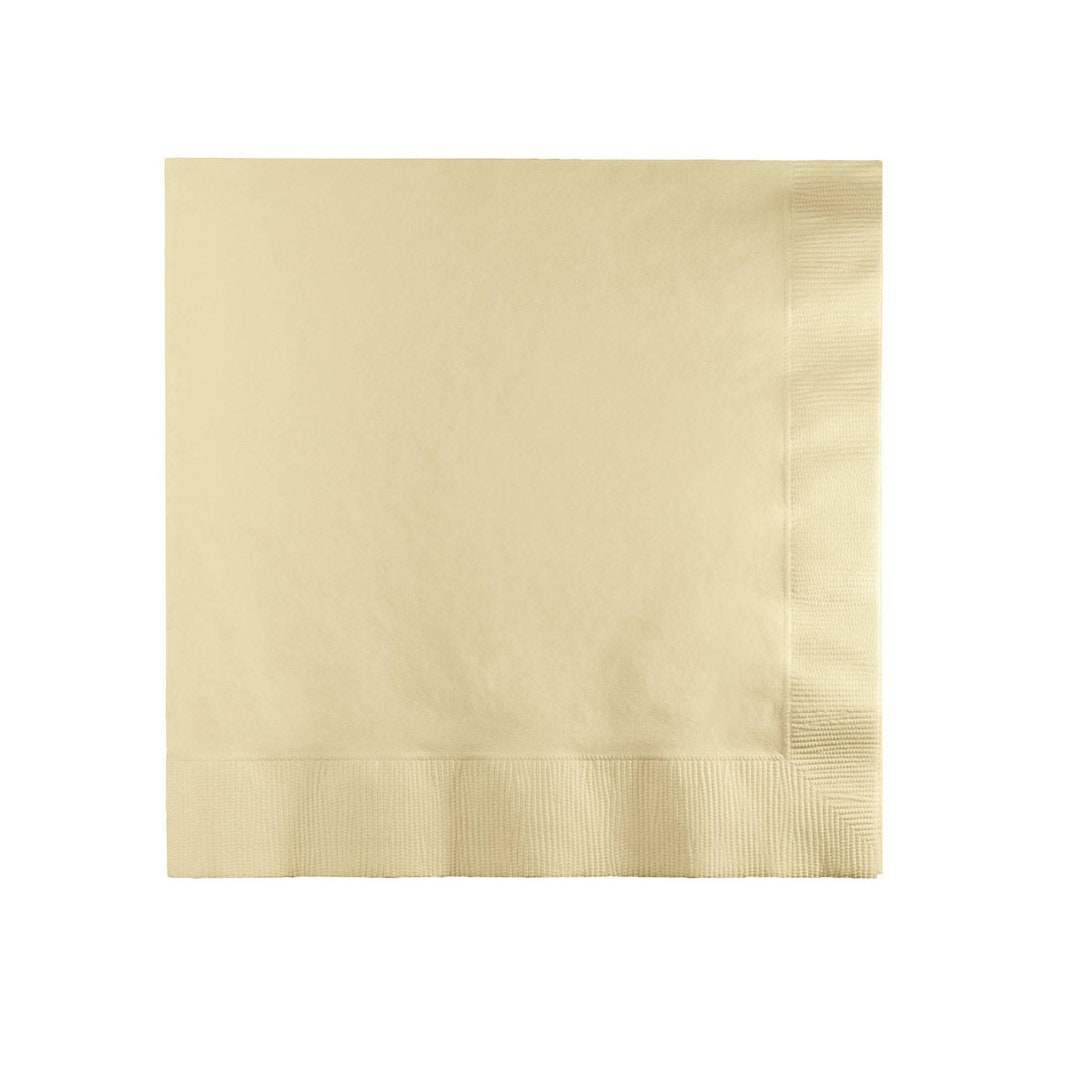 Ivory Luncheon Napkins - Ivory Party Supplies, Ivory Wedding, Cocktail ...