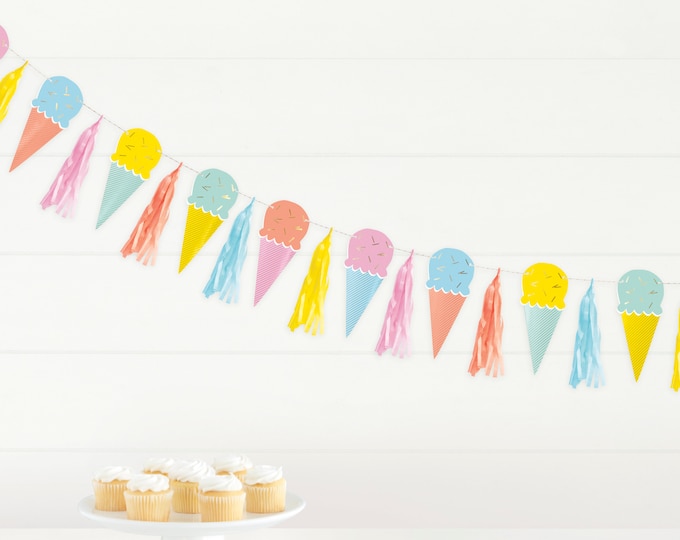 Ice Cream Party Banner, Ice Cream Truck Banner - Etsy Canada