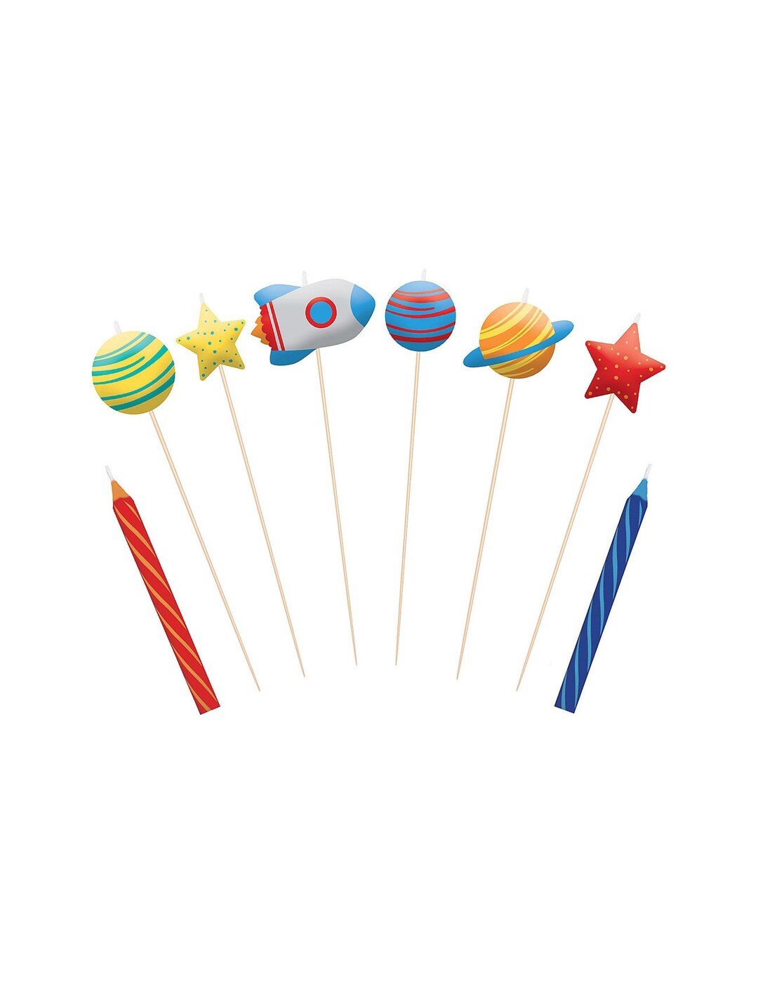 Space Party Candles - Space Birthday, Rocket Birthday, Rocket Party ...