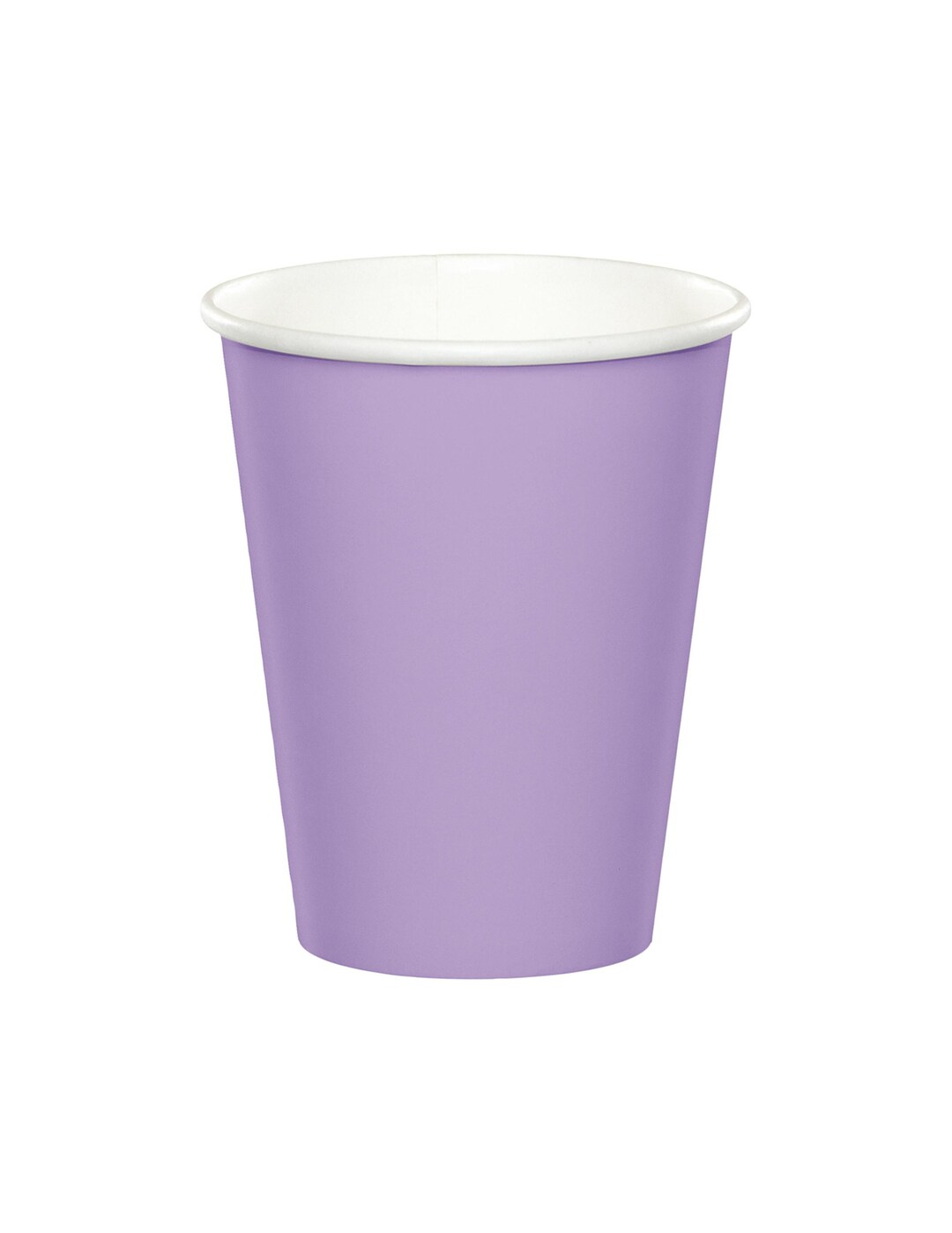 24 Lavender 9oz Cups - Purple Party Cups, Lilac Paper Cups, Purple ...