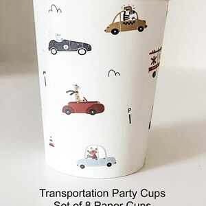 Transportation Party Cups - Vehicles Birthday, Truck Party Supplies ...