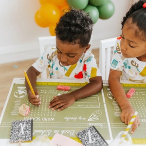 Back to School Placemats, Activity Placemats Word Search, School Party ...