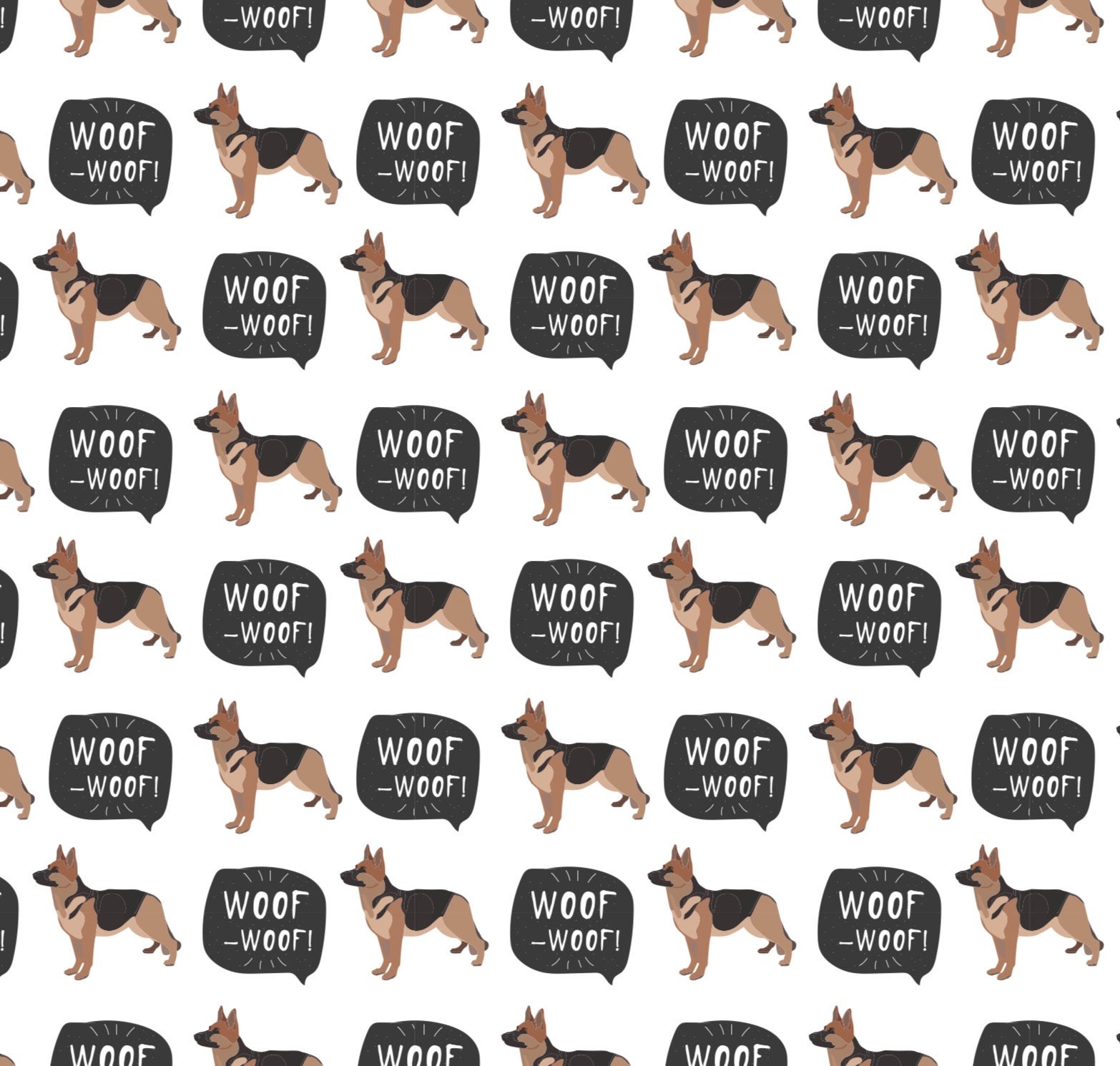 German Shepherd Wrapping Paper Dog Wrapping Paper Puppy - Etsy