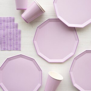 Lavender Party Plates - Pastel Party Supplies, Bachelorette Party ...