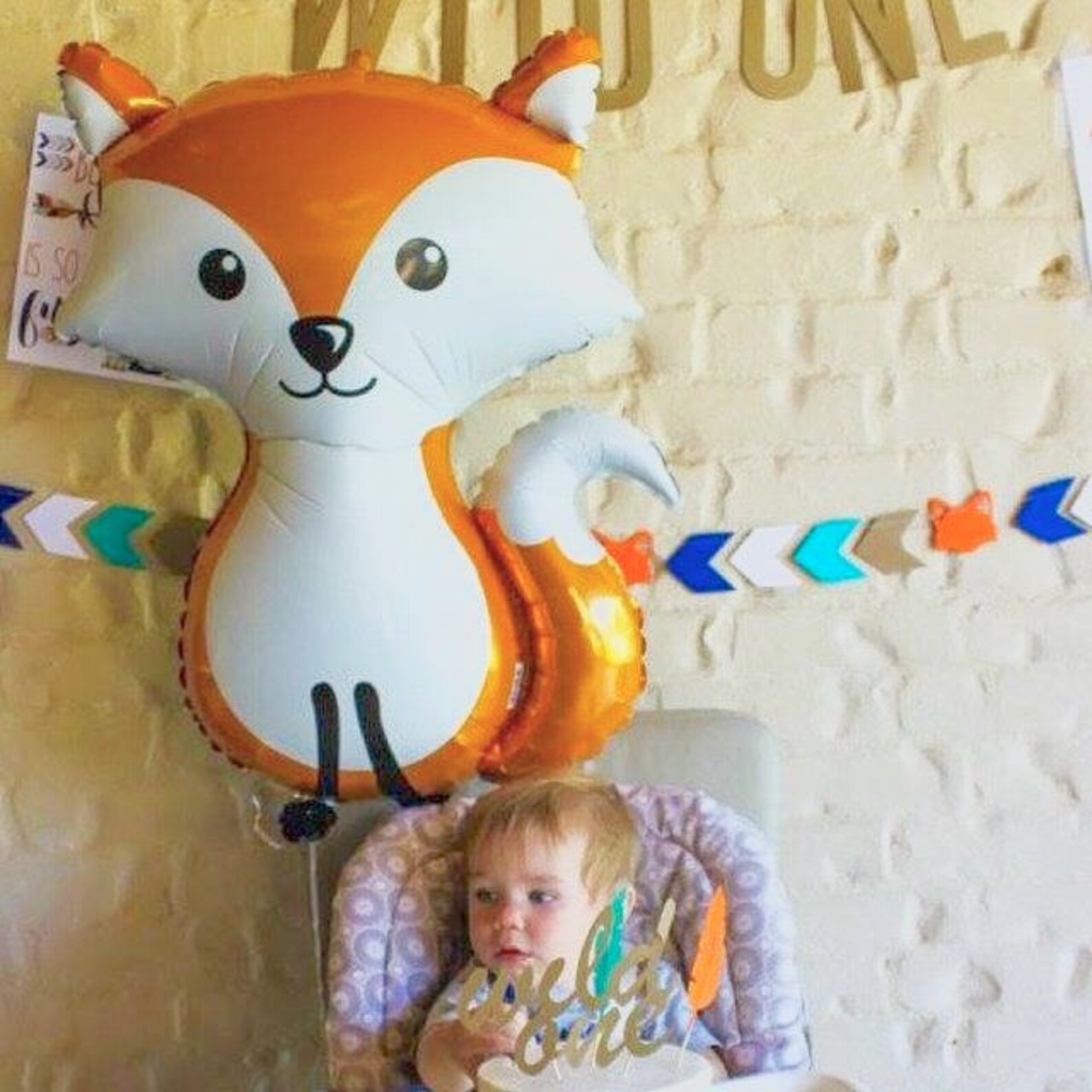 36 Fox Balloon Fox Birthday Woodland Balloons - Etsy