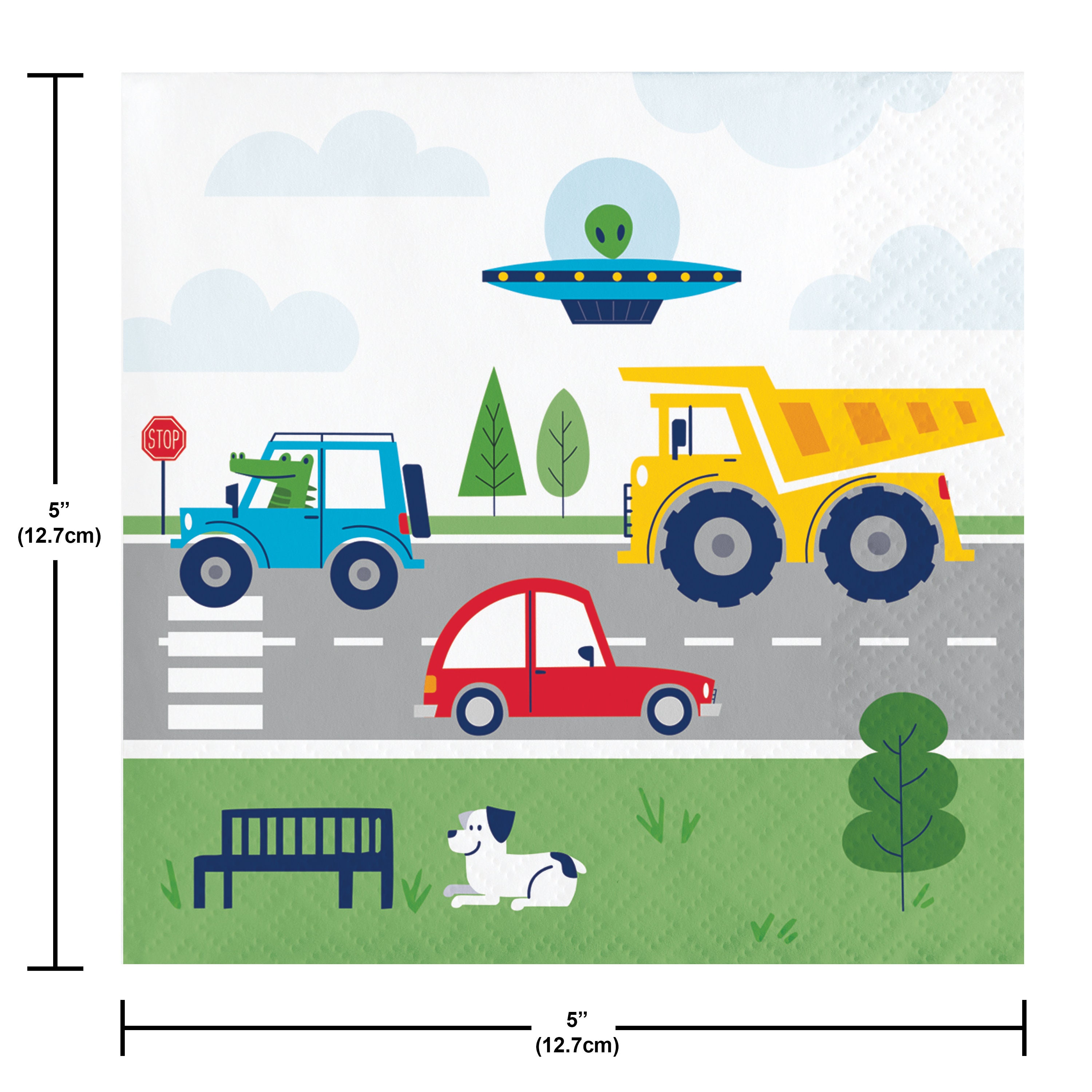 Transportation Birthday Supplies - Vehicles Party Plates, Birthday ...