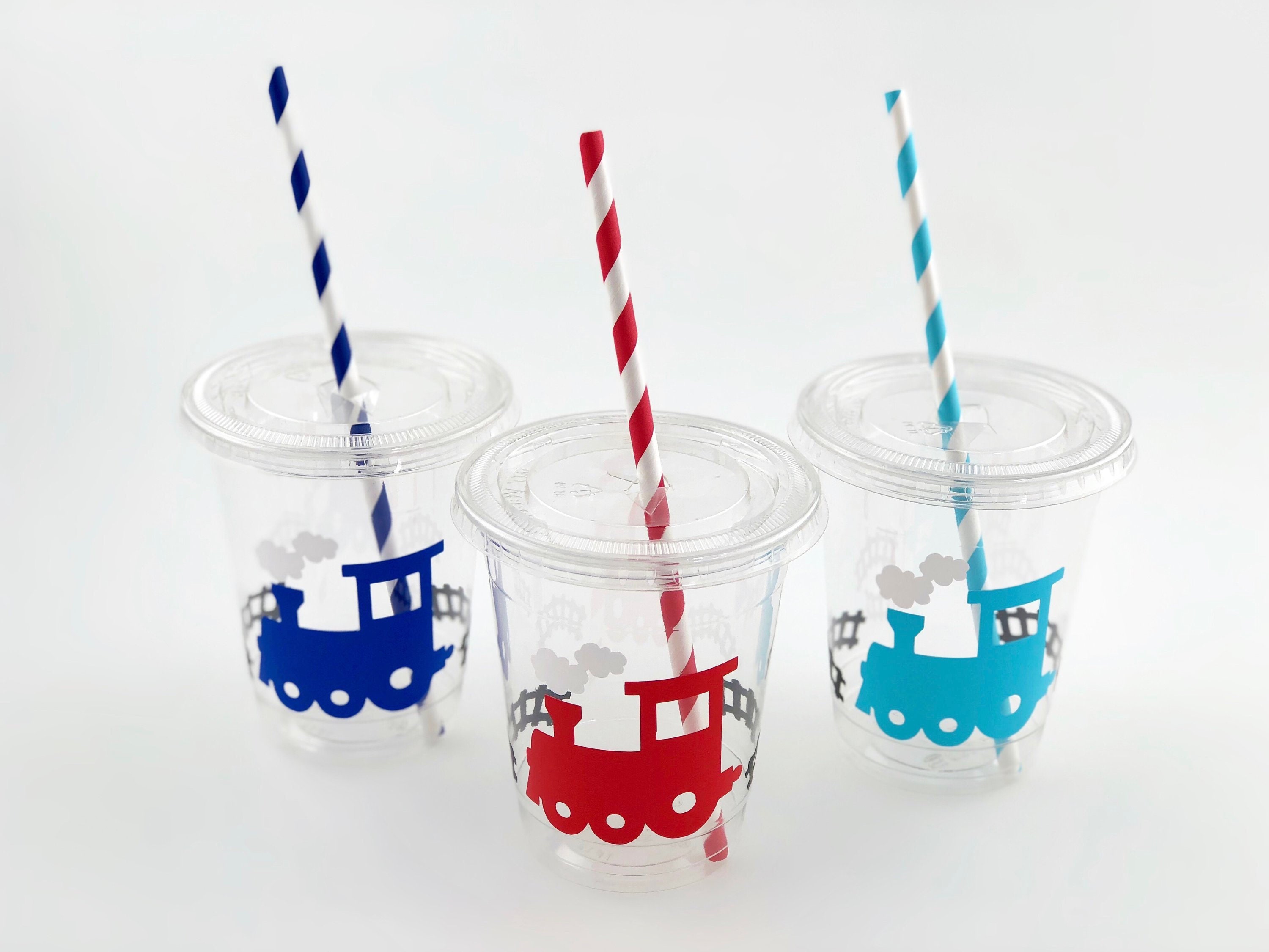 Train Party Cups Train Birthday Party Train Party Supplies | Etsy