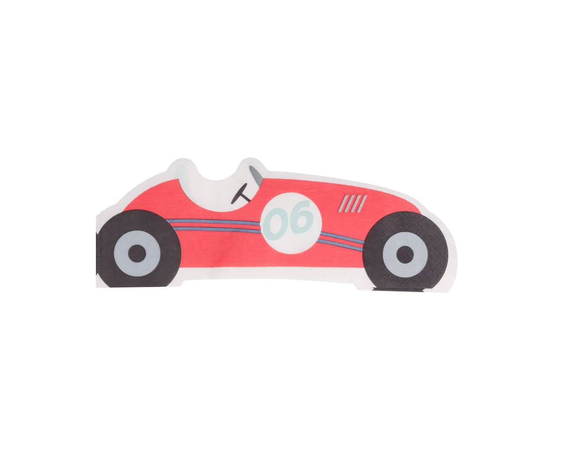 Vintage Race Car Party Napkins - Car Birthday Decorations, Racing Party ...