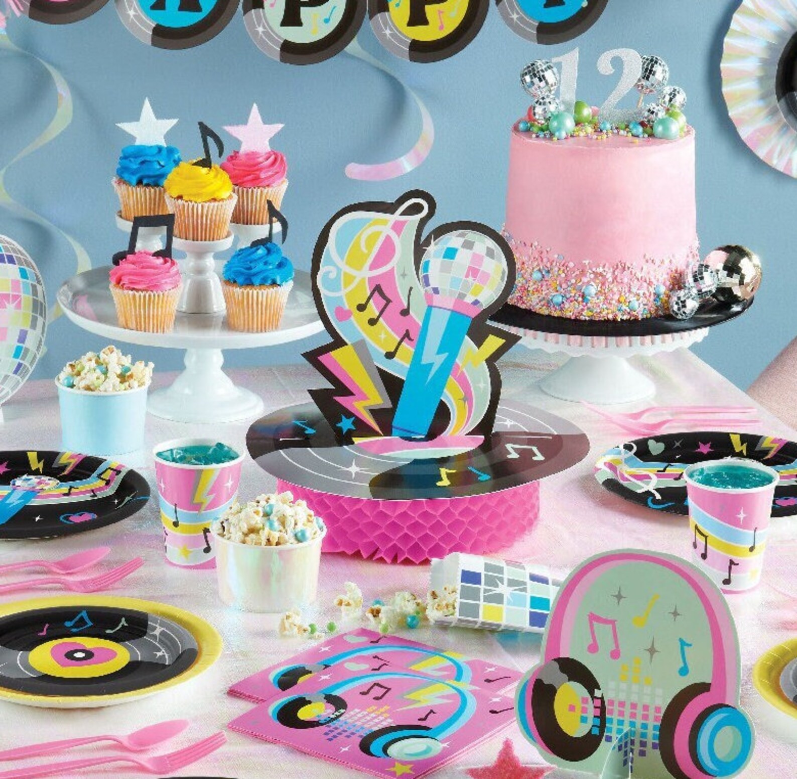 Karaoke Party Centerpiece - Popstar Birthday Decorations, Music Party ...