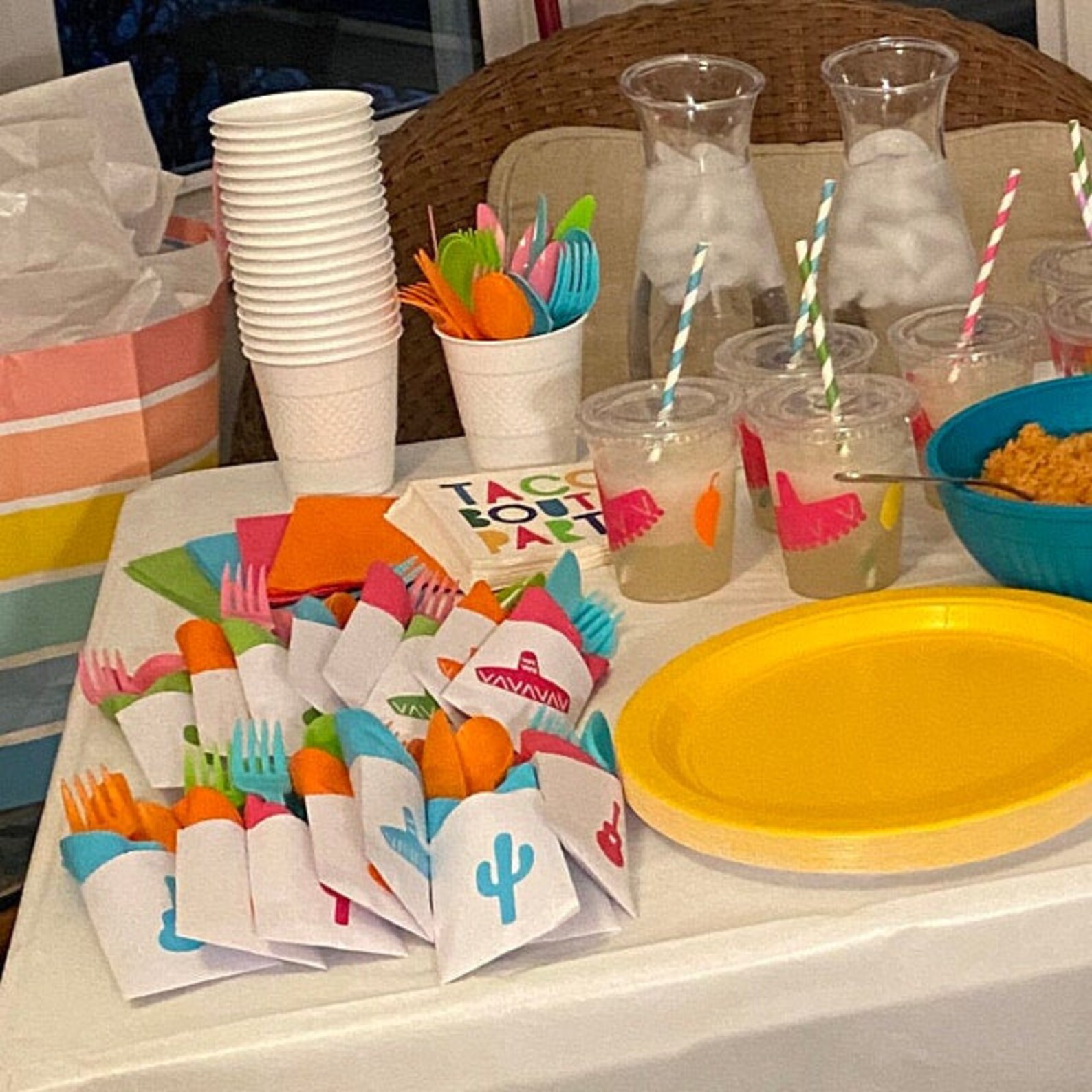 Fiesta Cups Cinco De Mayo Decorations Mexican Party | Etsy