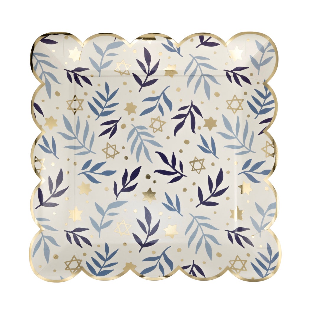 Hanukkah Party Plates - Hanukkah Party Decorations, Jewish Holiday ...