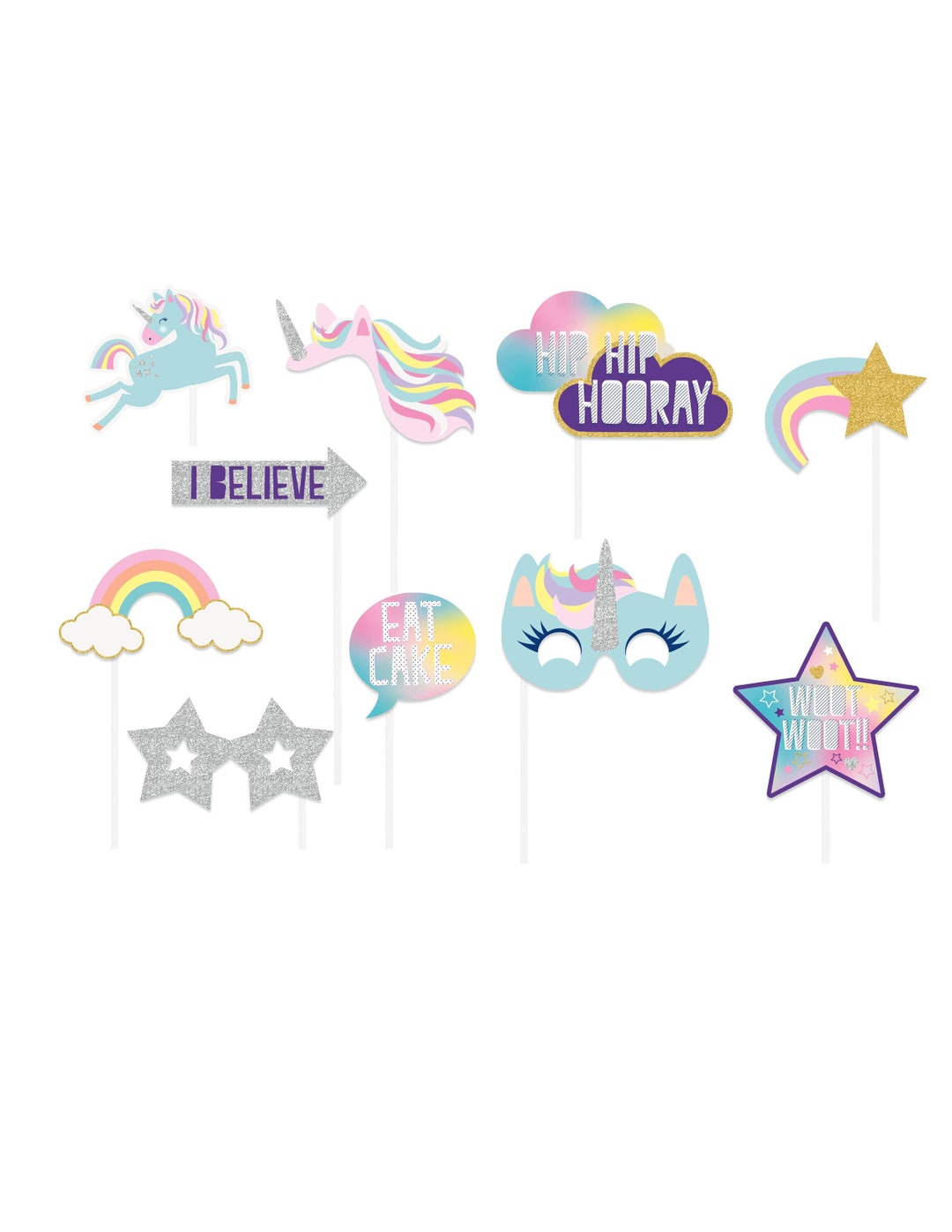 Unicorn Photo Props - Unicorn Party, Unicorn Photo Props, Unicorn ...