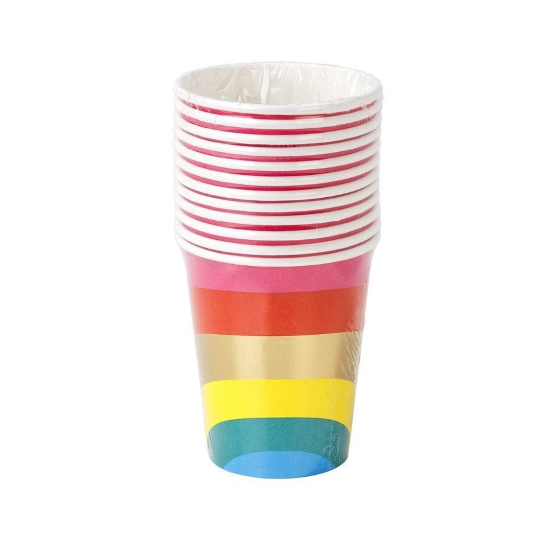 Rainbow Cups Rainbow Birthday Rainbow Baby Shower Rainbow - Etsy