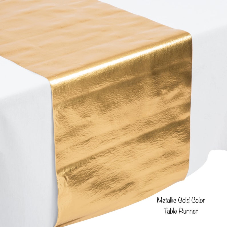 Gold Table Runner Gold Party Supplies Gold Wedding Decor - Etsy