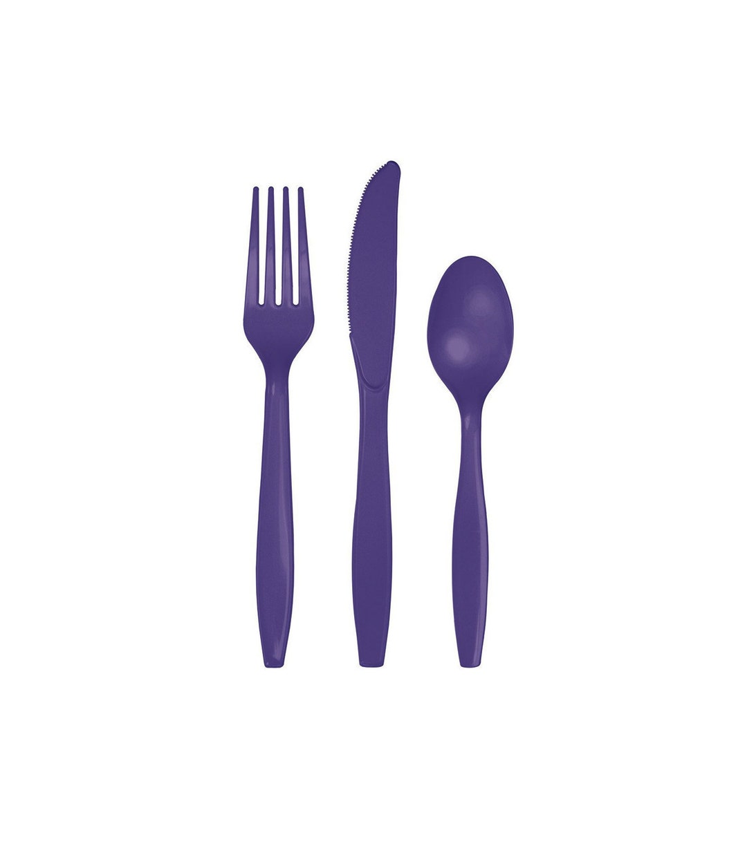 24-set Purple Cutlery - Purple Party Supplies, Party Flatware, Purple ...