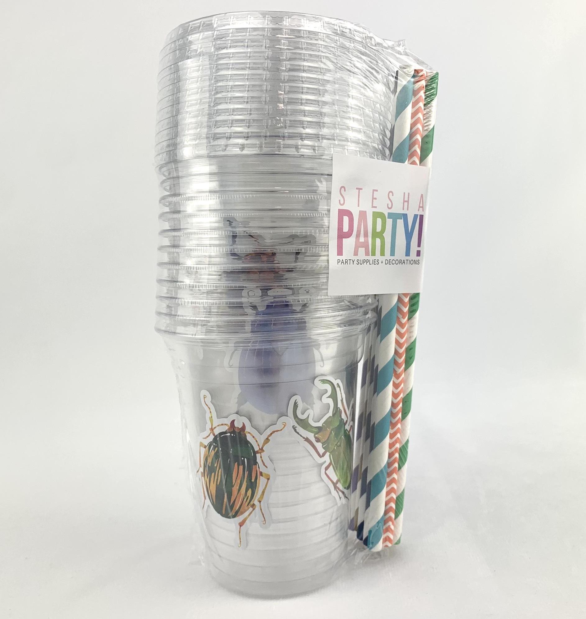 Beetle Party Cups - Bug Birthday Decorations, Insect Party Supplies ...