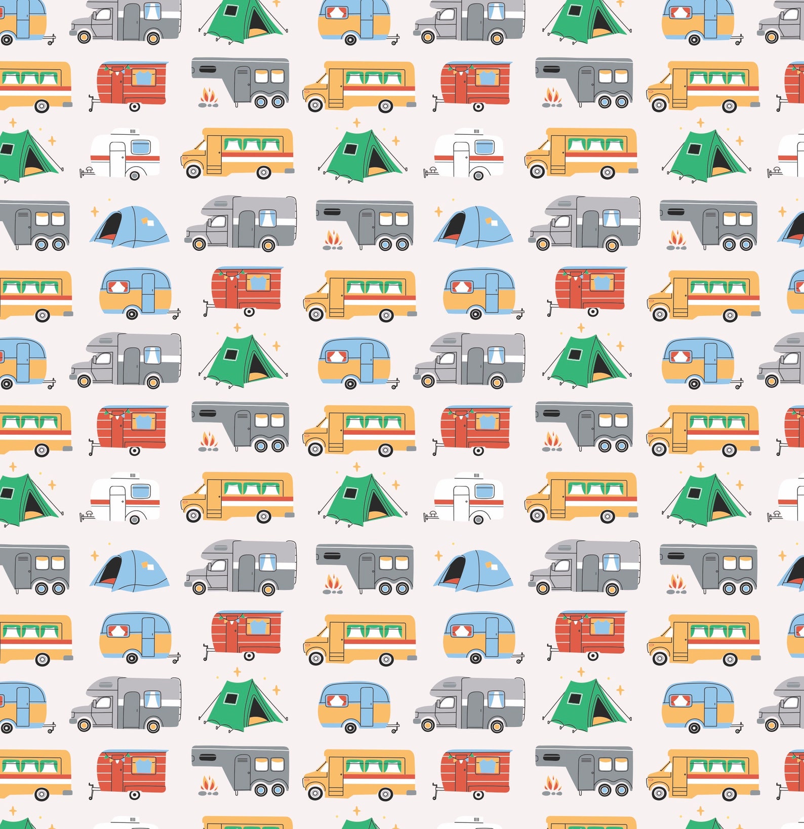 RV Wrapping Paper Camping Wrapping Paper Camping Gift Wrap - Etsy
