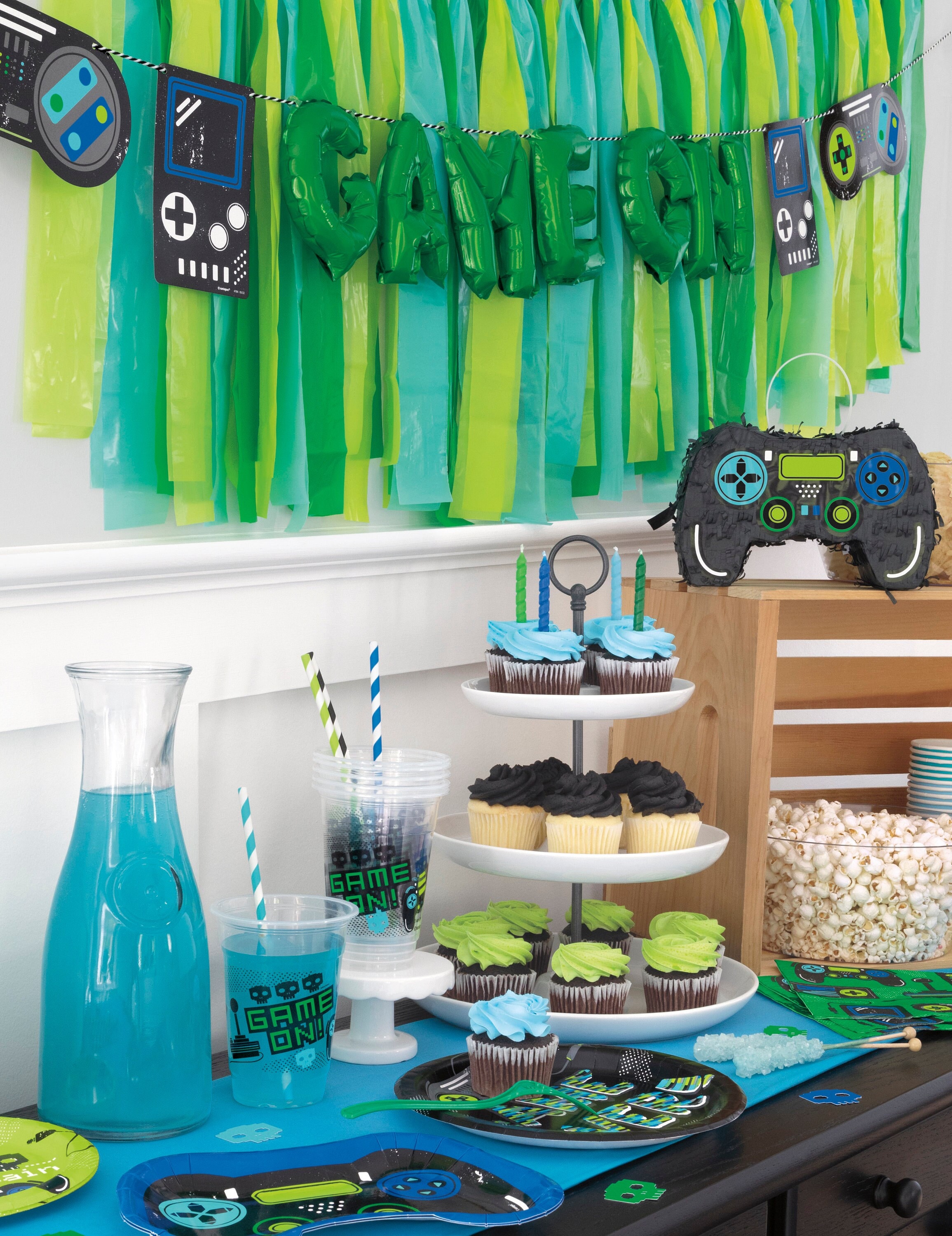 Video Game Party Balloon - Gamer Birthday Decorations, Game on Party ...