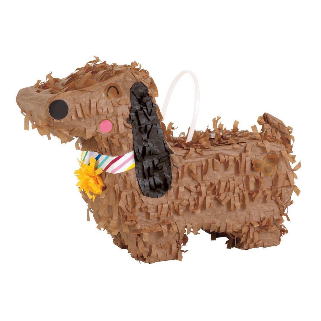 Mini Dachshund Piñata - Dog Birthday Piñata, Puppy Party Favors, Dog ...