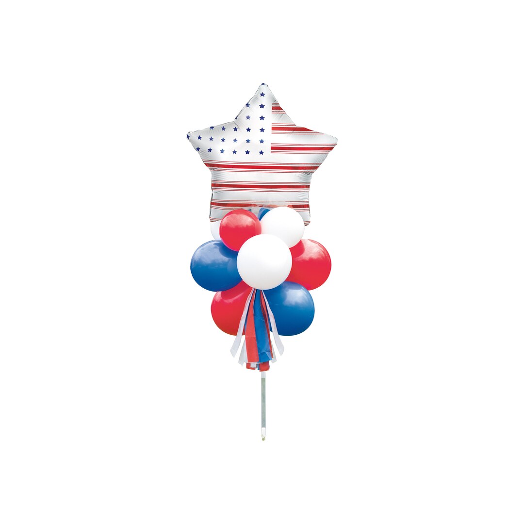 Patriotic Yard Sign Kit, Balloon Sign Decoration, USA Party Decorations ...