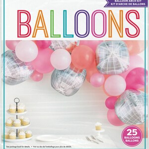 Pink Disco Balloon Banner - Groovy Bachelorette Party Supplies, Summer ...