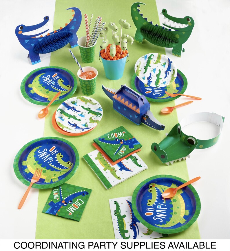 Alligator Piñata - Alligator Birthday, Swamp Party Supplies, Crocodile ...