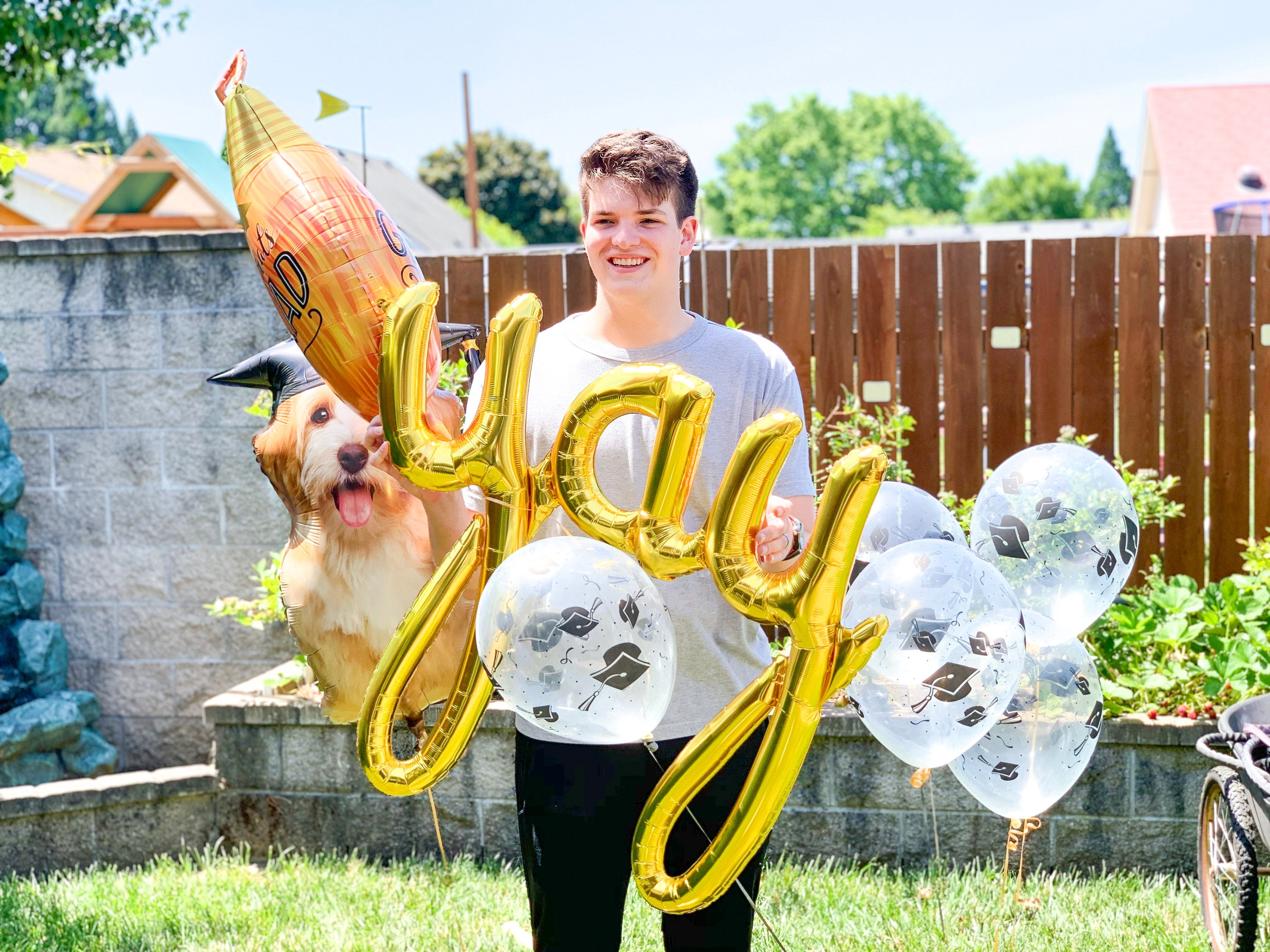 32" Graduation Dog Balloon - Graduation Party Decoration, Graduation ...