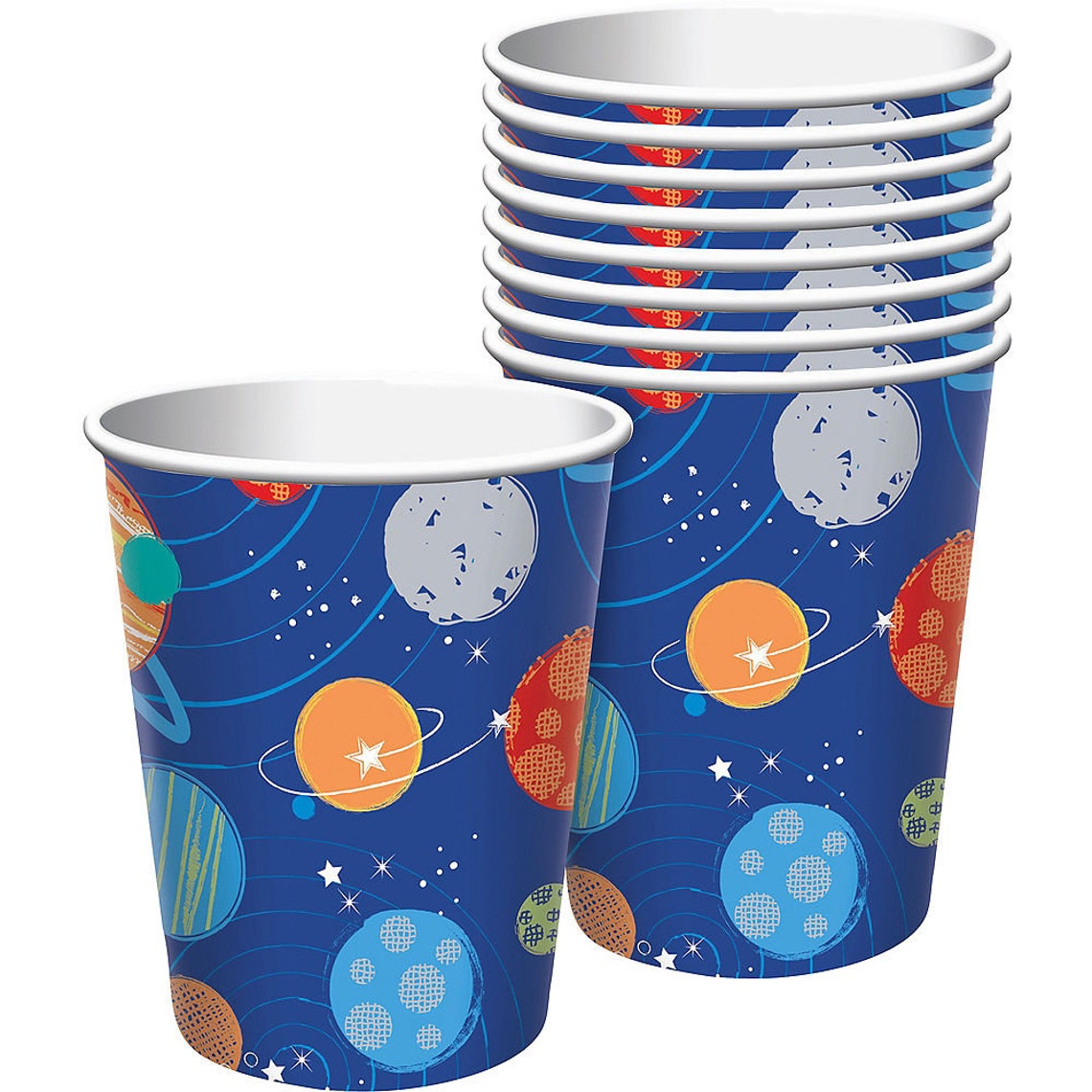 Space Cups Planet Party Space Party Blast off Party | Etsy