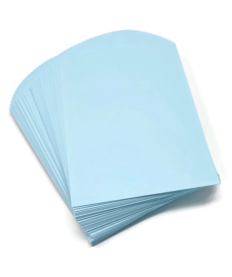 50 Blue Paper Bags - Baby Blue Party Favor Bags, Boy Baby Shower, First ...