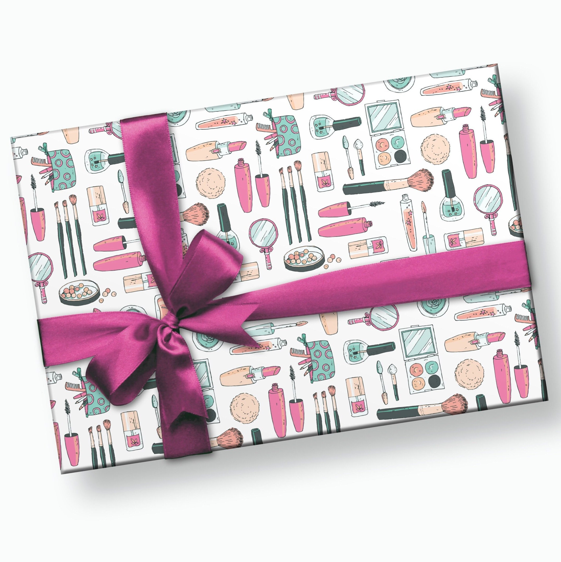 Makeup Wrapping Paper Gift Wrap for Girls Spa Party - Etsy