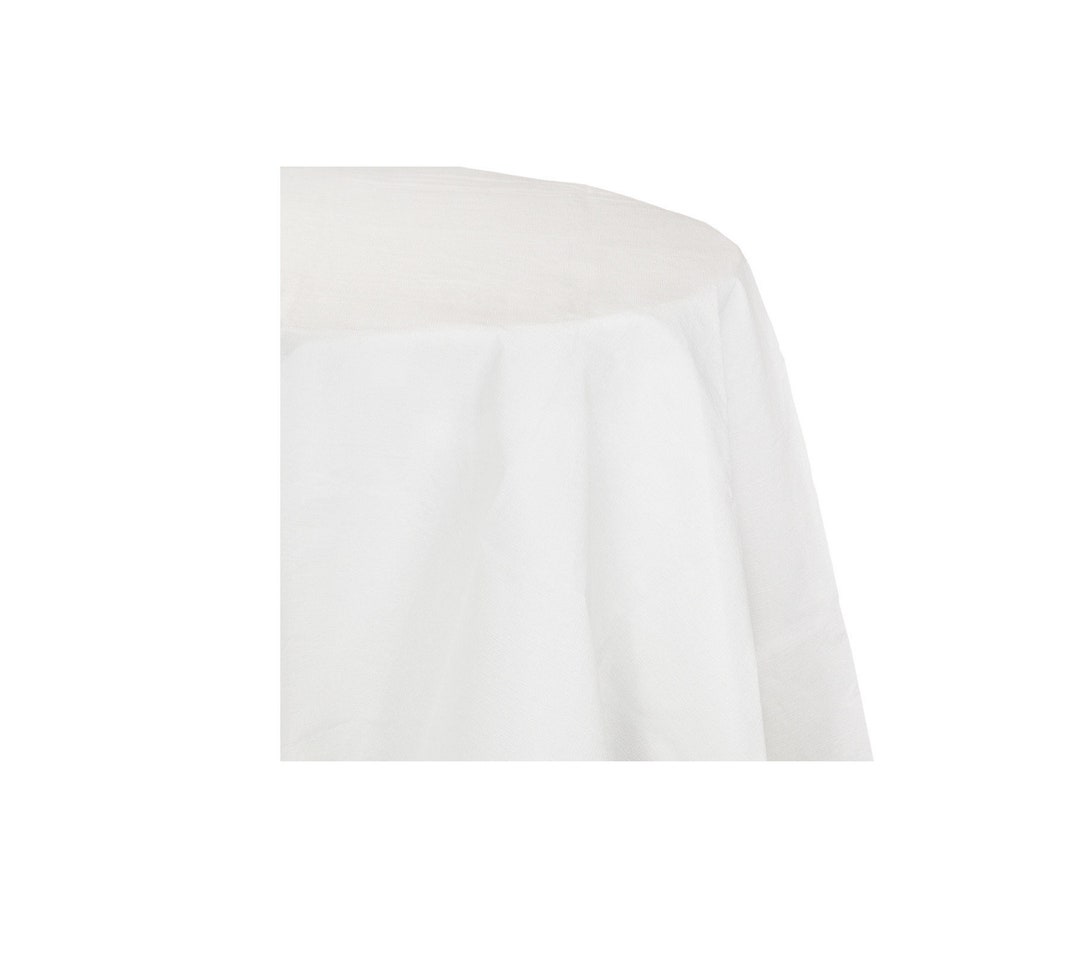Round Tablecloth - White Tablecloth, Table Decoration, Wedding Table ...
