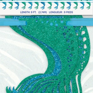 Mermaid Tail Banner - Mermaid Banner, Mermaid Decorations, Mermaid ...
