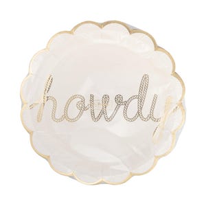 Howdy Party Plates - Western Birthday Decor, Cowboy Party Supplies ...