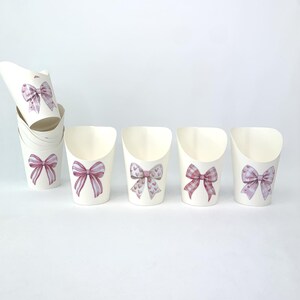 Pink Bows Charcuterie Cups - Coquette Bachelorette Party, Valentines ...