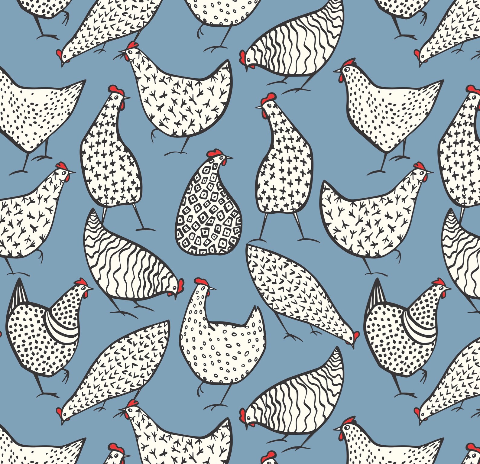 Hen Wrapping Paper - Farm Gift Wrap, Chicken Gift Wrap, Chicken Gift ...