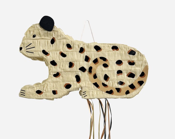 Leopard Party Pinata - Safari Birthday Decorations, Jungle Party ...