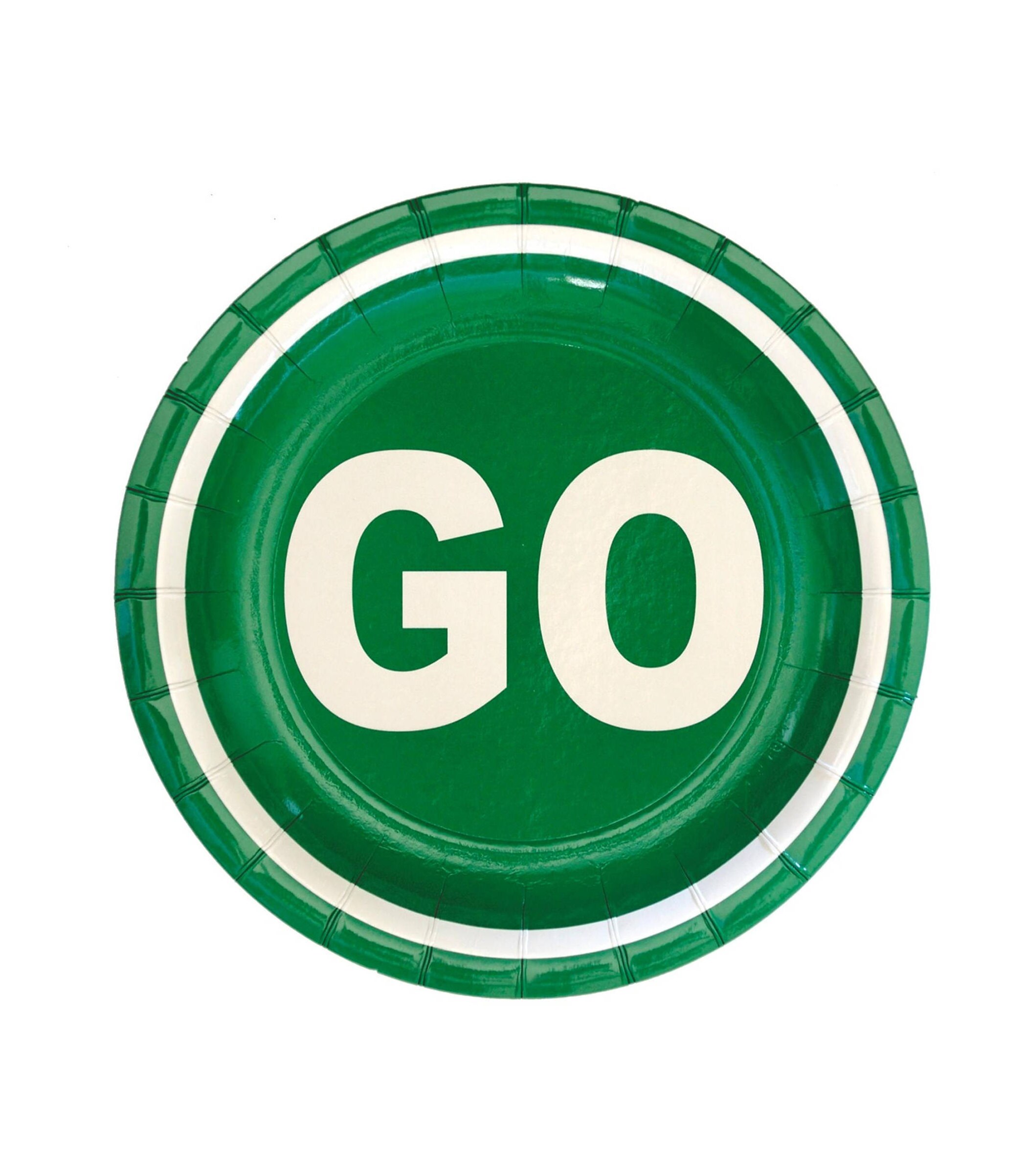 Green Light Go Plates Train Party Plates Train Birthday | Etsy