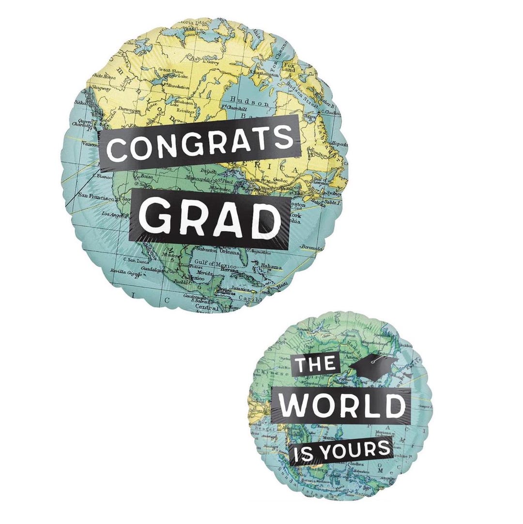 Graduation Party Balloon 17" - Graduation Party Decorations, World ...